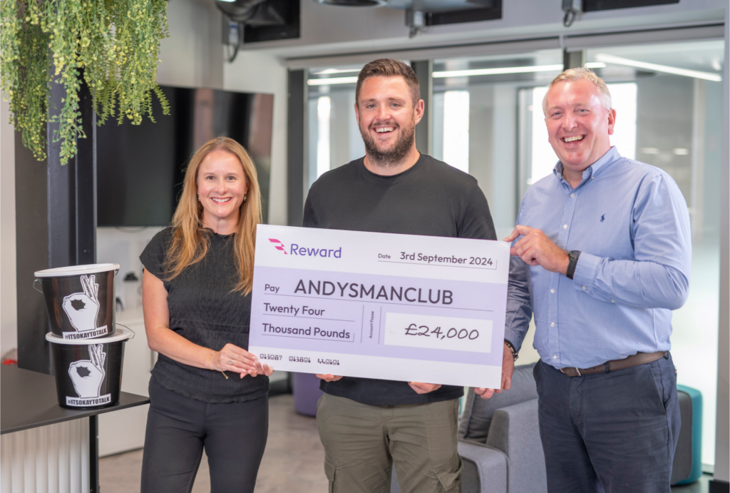 Reward raises £24,000 to support Andy’s Man Club - Reward Funding